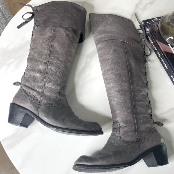 Annette Görtz | Shoes | Annette Gortz Over The Knee Cowboy Style Real ...